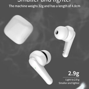 SGNICS Wireless Earbuds, for Samsung Galaxy A13 4G Touch Control with Charging Case IPX5 Sweat-Proof TWS Stereo Earphones Hi-Fi Deep Bass Noise Cancellation Outdoor Indoor Sport - White