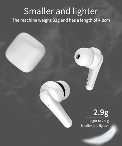 SGNICS Wireless Earbuds, for Samsung Galaxy A13 4G Touch Control with Charging Case IPX5 Sweat-Proof TWS Stereo Earphones Hi-Fi Deep Bass Noise Cancellation Outdoor Indoor Sport - White