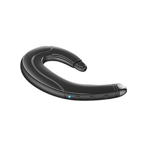 heave bluetooth headset with mic,bone conduction ear hook earphone wireless bluetooth v5.0 stereo headphones,lightweight & 10 hours playtime black