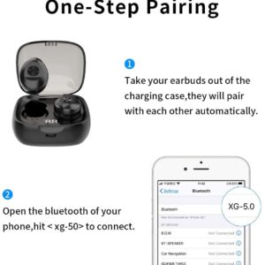 Bluetooth 5.0 Wireless Earbuds,Deep Bass Sound 15H Playtime IPX5 Waterproof Earphones Call Clear with Microphone in-Ear Stereo Headphones Comfortable for iPhone, Android 27