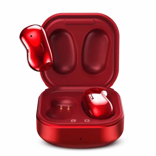 UrbanX Street Buds Live True Wireless Earbud Headphones for Samsung Galaxy M02 - Wireless Earbuds w/Active Noise Cancelling - RED (US Version with Warranty)