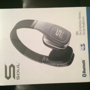 SOUL Electronics SV3SLV Volt Bluetooth Pro Hi-Definition On-Ear Headphones, Silver (Discontinued by manufacter)