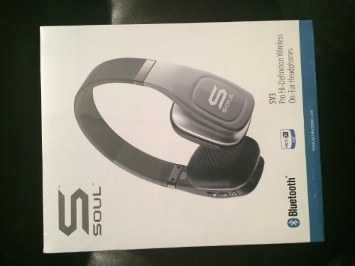 SOUL Electronics SV3SLV Volt Bluetooth Pro Hi-Definition On-Ear Headphones, Silver (Discontinued by manufacter)