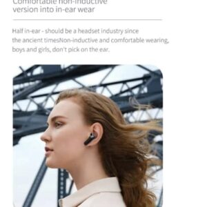 Wireless Earbuds, Bluetooth Ear Buds HiFi Stereo Sound Deep Bass Headphones with LED Charging Case for Samsung Galaxy S10e Touch Control, Noise Cancelling Mic, IPX7 Waterproof Earphones