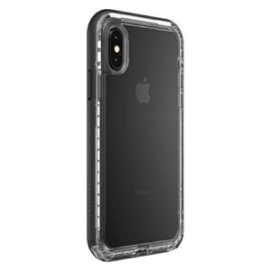 LifeProof Next Series Case for iPhone Xs & iPhone X + GLIDIC Wireless Bluetooth Earbuds Sweatproof Pro Stereo Headphones - Non-Retail - Black Crystal/White