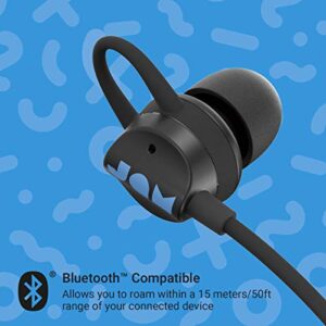 JAM Sweat Resistant Wireless Bluetooth Earbuds 6 Hour Playtime, Hands-Free Calling, Magnetic Cord Management, Lightweight Design Live Loose Sport Headphones Black