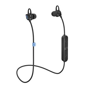 JAM Sweat Resistant Wireless Bluetooth Earbuds 6 Hour Playtime, Hands-Free Calling, Magnetic Cord Management, Lightweight Design Live Loose Sport Headphones Black