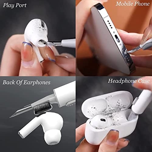 Earbuds Cleaning Pen 3 in 1 Portable Multi-Function Cleaner for Earphones, Mobile Phone, Computer and Camera