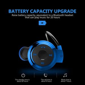 WONFAST® MINI-503 Wireless Bluetooth Music Stereo Universal Headset Headphone for Cell Phone Smartphones Outdoor Driving Biking (Blue)