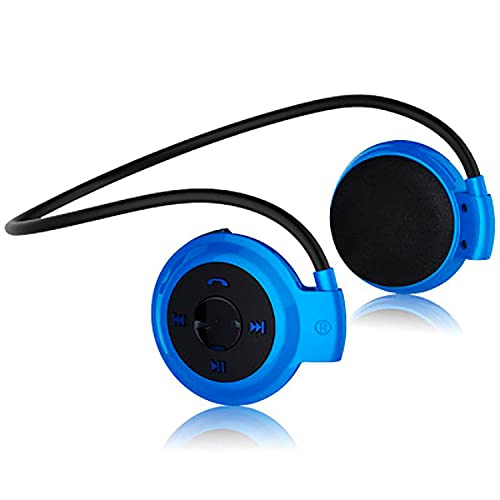 WONFAST® MINI-503 Wireless Bluetooth Music Stereo Universal Headset Headphone for Cell Phone Smartphones Outdoor Driving Biking (Blue)