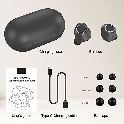 Works for LG V60 ThinQ by Cellet Wireless V5 Bluetooth Earbuds Compatible with LG V60 ThinQ with Charging case for in Ear Headphones. (V5.0 Black)