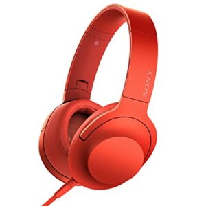 Sony hear on Premium Hi-Res Stereo Headphones (wired), Cinnabar Red