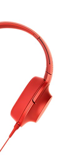 Sony hear on Premium Hi-Res Stereo Headphones (wired), Cinnabar Red