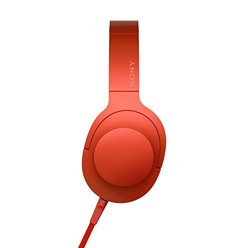 Sony hear on Premium Hi-Res Stereo Headphones (wired), Cinnabar Red