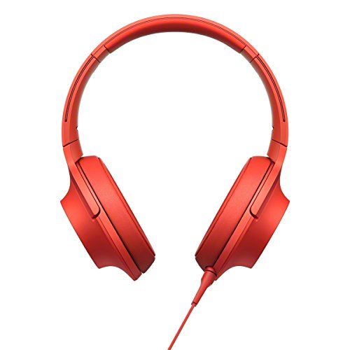 Sony hear on Premium Hi-Res Stereo Headphones (wired), Cinnabar Red