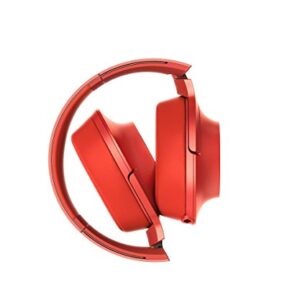 Sony hear on Premium Hi-Res Stereo Headphones (wired), Cinnabar Red