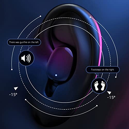 Touch-Control Wireless Bluetooth Earphones, IPX54 Waterproof Earbuds, Hi-Fi TWS-Headphones with LED Breathing Lamp Earphones, Ergonomically Design,Noise Suppression and Stable Signal, for iOS Android