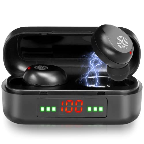 Wireless Earbuds Bluetooth 5.0 Headphones with Digital LED Display Charging Case Stereo Mini Earphones in Ear Headset Waterproof for Samsung galaxys A10e