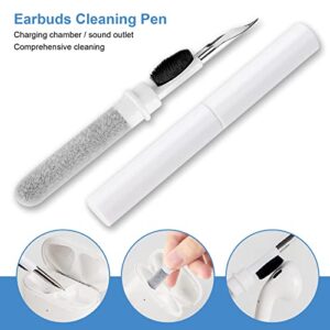 Bluetooth Earbuds Cleaning Pen, Headphones Cleaning ​Tool for AirPod Pro Camera Lens in-Ear HeadphonesPortable Soft Brush 3 in 1 Wireless, Phone Headset Box Charging Compartment Cleaning Pen(1 Pack)