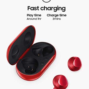 UrbanX Earbuds Plus, True Wireless Earbuds w/Noise Isolation (Wireless Charging Case Included), Red