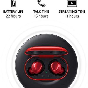 UrbanX Earbuds Plus, True Wireless Earbuds w/Noise Isolation (Wireless Charging Case Included), Red