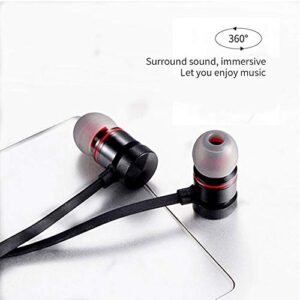 Wireless Sport Earbuds,XT6 Magnetic Bluetooth HiFi Stereo Earphone Headphone in-Ear Built in Mic Headphones Premium Sound Headset with Noise Cancellation Black One Size