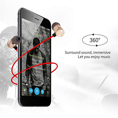 Wireless Sport Earbuds,XT6 Magnetic Bluetooth HiFi Stereo Earphone Headphone in-Ear Built in Mic Headphones Premium Sound Headset with Noise Cancellation Black One Size