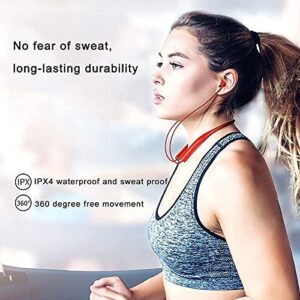 ESSONIO Bluetooth Headphones Wireless Earbuds Neckband with mic Noise Cancelling Wireless Headset 400 Hours Standby timefor Sports (New Gray)