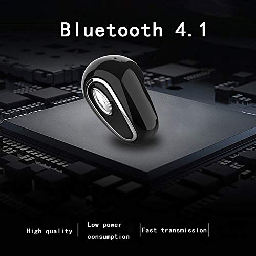 True Wireless Earbuds Bluetooth 4.1Headphones,Single Sport Earphone in Ear Mini with Mic Noise Cancelling Premium Sound with Deep Bass Headset for Sport White One Size