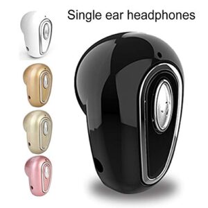 True Wireless Earbuds Bluetooth 4.1Headphones,Single Sport Earphone in Ear Mini with Mic Noise Cancelling Premium Sound with Deep Bass Headset for Sport White One Size