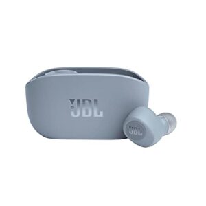 jbl vibe 100 tws – true wireless in-ear headphones – blue (renewed)