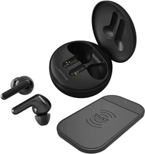 lg tone fn5w wireless earphones tws true wireless bluetooth earbuds 10w qi mat