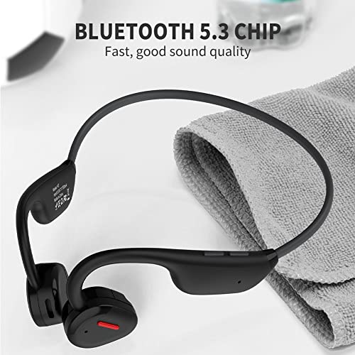 Lake Tent Open-Ear Bluetooth Sport Headphones,Air Conduction,Music Answer Phone Call for Running Hiking Driving Cycling (Black)