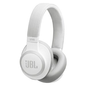 jbl live 650 bt nc, around-ear wireless headphone with noise cancellation – white