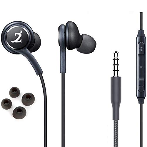 Works By ZamZam PRO Stereo Headphones Compatible with Xiaomi Poco X4 GT with Hands-Free Built-in Microphone Buttons + Crisp Digital Titanium Clear Audio! (3.5mm, 1/8 inch)