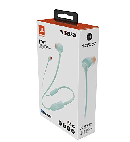 JBL TUNE 110BT - In-Ear Wireless Bluetooth Headphone - Green (Renewed)