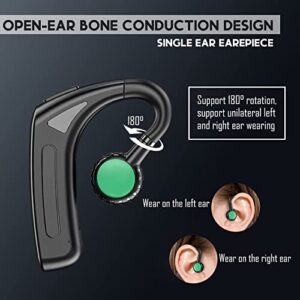 ESSONIO Bone Conduction Headphones Open Ear Workout Headphones with Microphone IPX5 Waterproof Wireless Bluetooth Headset for Cell Phones