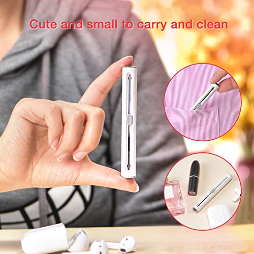 Cleaner Kit Compatible with Airpods, Earbuds Cleaning kit,Cleaning Pen with Brush for Bluetooth Earbuds Cleaner,Cellphones, Wireless Earphones,Laptop, Camera (White)