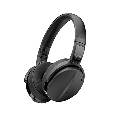 EPOS | SENNHEISER Adapt 563 (1000208) - Dual-Sided, Dual-Connectivity, Wireless, Bluetooth, Active Noise Canceling On-Ear Headset | Discreet Foldable Boom Mic | UC Optimized (Black)