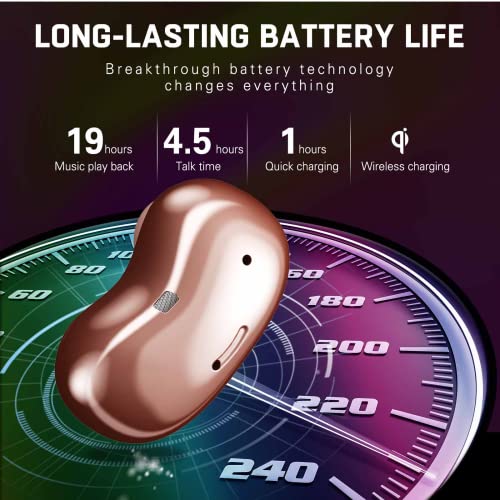 UrbanX Street Buds Live True Wireless Earbud Headphones for Samsung Galaxy A12 - Wireless Earbuds w/Active Noise Cancelling - Rose Gold (US Version with Warranty)