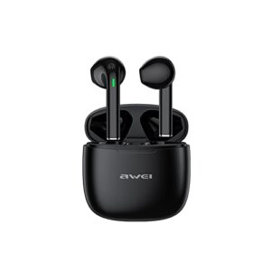 awei t26 pro earbuds wireless bluetooth, bluetooth 5.3 noise cancelling headphones true wireless ipx6 waterproof stereo in-ear earphones with built-in microphone (black)