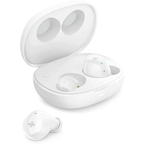 Wireless Earbuds 021,Bluetooth 5.2 with 4 Mics Super Lightweight Bluetooth Earbuds, IPX7 Waterproof, Playtime: 6hrs + 30hrs, Backup Power for On-The-Go (White Color)