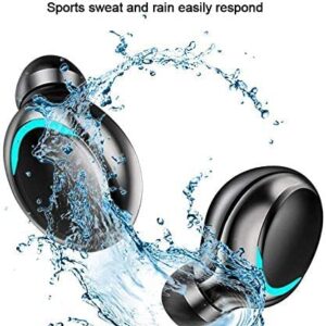 Wireless Earbuds, Bluetooth 5.0 Earbuds, Sport Headphones Earbuds with Battery Charging Case (2600 mAh) Waterproof Earbuds Noise Cancelling Microphone, LCD Display, for Sports/Working