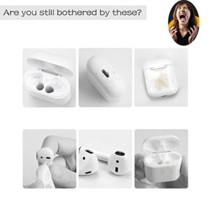 2 PCS Bluetooth Earbuds Cleaning Pen for Airpods - 3 in 1 Wireless Headphones Cleaning Kit Portable Earphone Brush Multifunctional Cleaner Kits for Earphones Charging Ports Mobile Phone, White