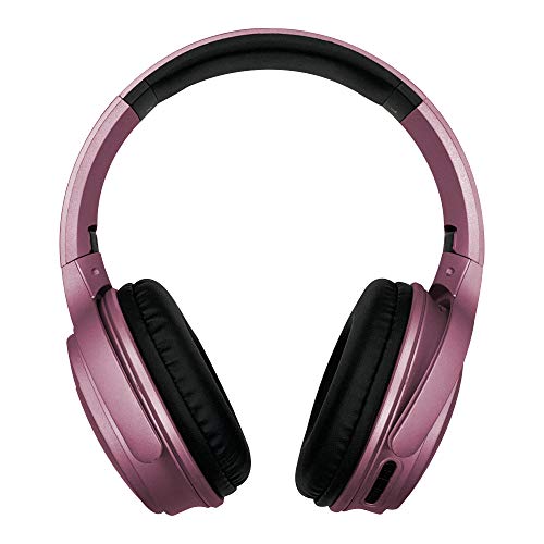 SoundBound Hands Free Wirless Over The Head Headphones Powerful Wireless Headphones Over Ear, Comfortable Big Cup (Pink)