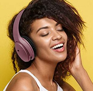 SoundBound Hands Free Wirless Over The Head Headphones Powerful Wireless Headphones Over Ear, Comfortable Big Cup (Pink)