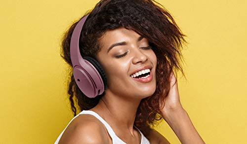 SoundBound Hands Free Wirless Over The Head Headphones Powerful Wireless Headphones Over Ear, Comfortable Big Cup (Pink)