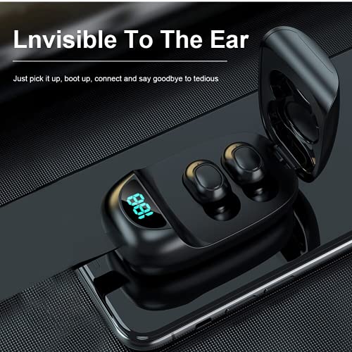 Wireless Earbuds for LG Q70 with Immersive Sound True 5.0 Bluetooth in-Ear Headphones with 2000mAh Charging Case - Stereo Calls Touch Control IPX7 Sweatproof Deep Bass