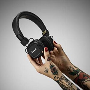 Marshall Major II Bluetooth On-Ear Headphones, Black (4091378) - Discontinued