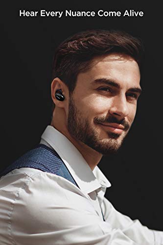 1MORE Stylish True Wireless in-Ear Headphones with Microphone, Black, E1026BT-I-BLACK